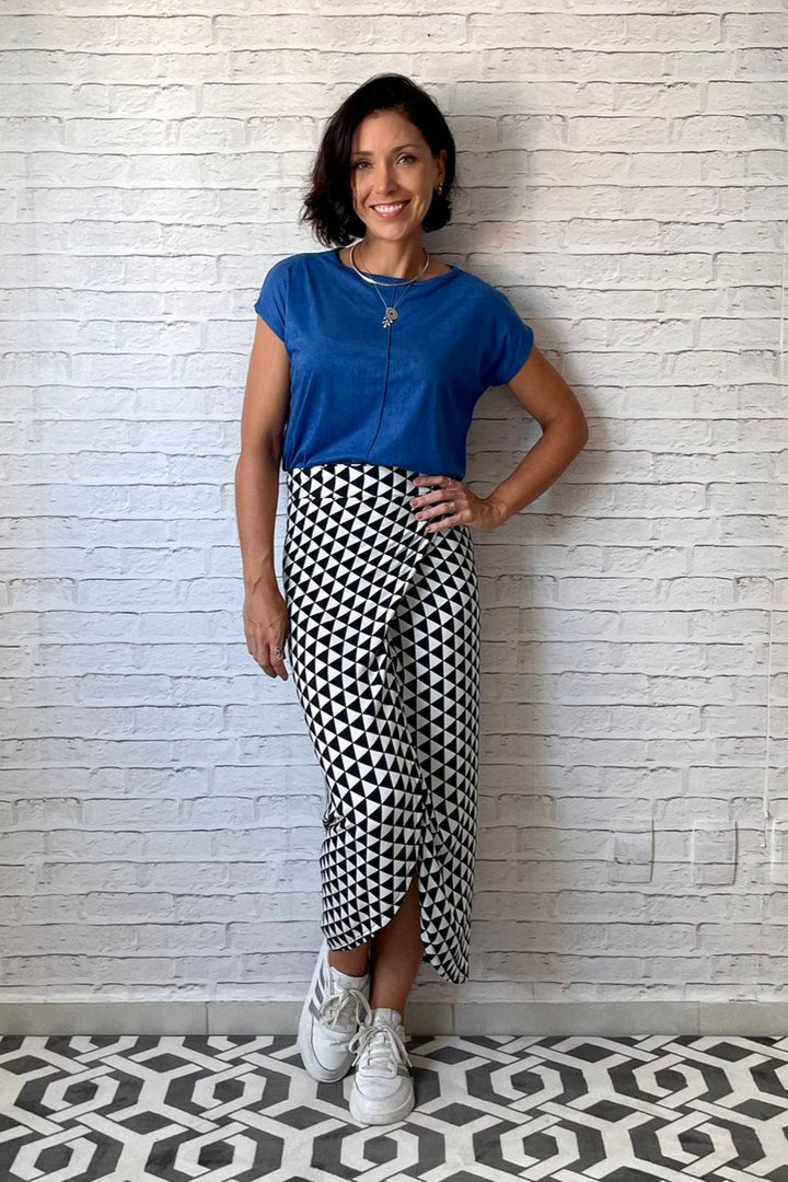 Blusa Delícia em Suede Azul Royal